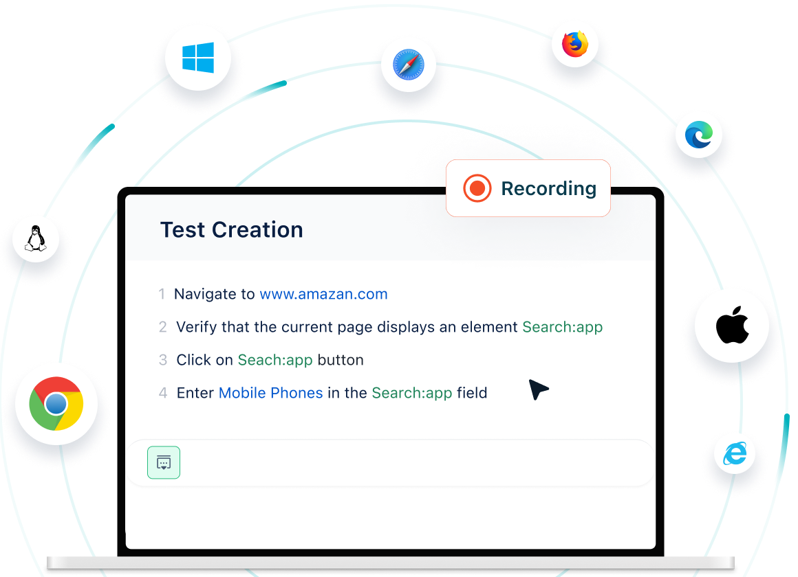 Automated Web App UI Testing tool | No code | Browser agnostic tests