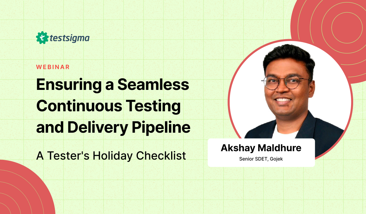 Testing Webinars by Testsigma