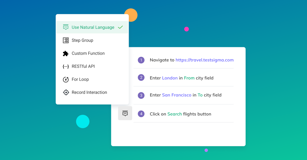 Rapid Test Development | No code | Testsigma