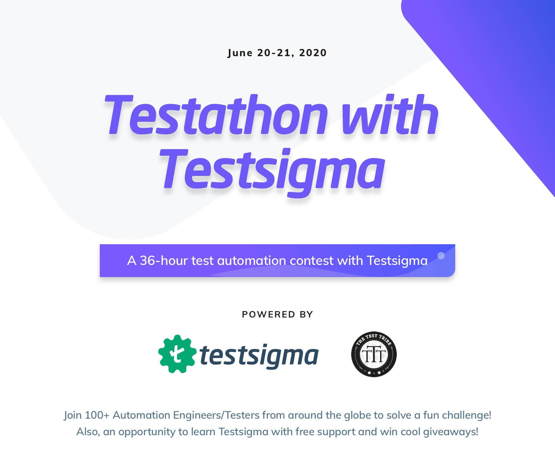 Testsigma Test Automation Challenge | Powered by The Test Tribe