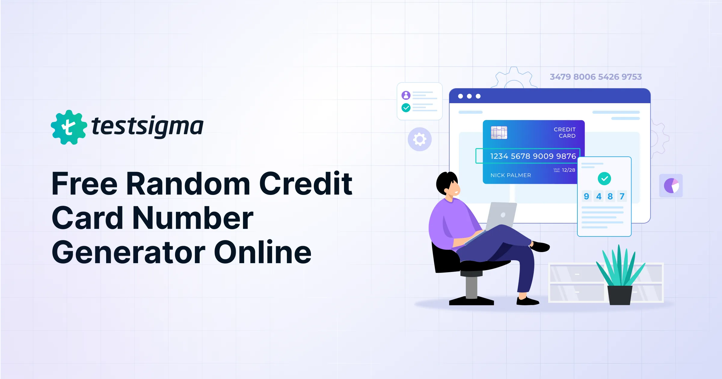 Online Credit Card Number Generator | Testsigma