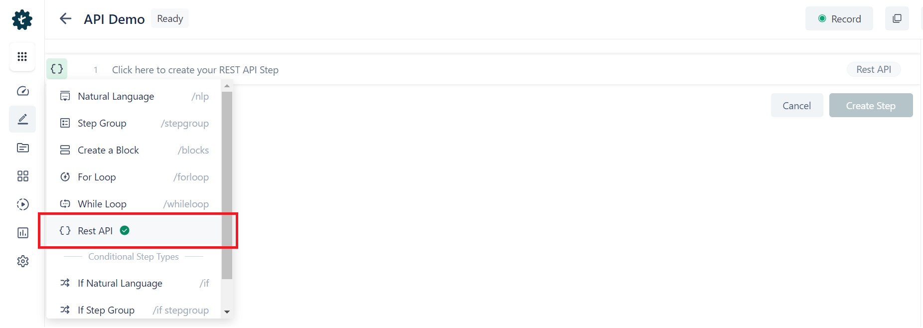 Testsigma API Testing tool